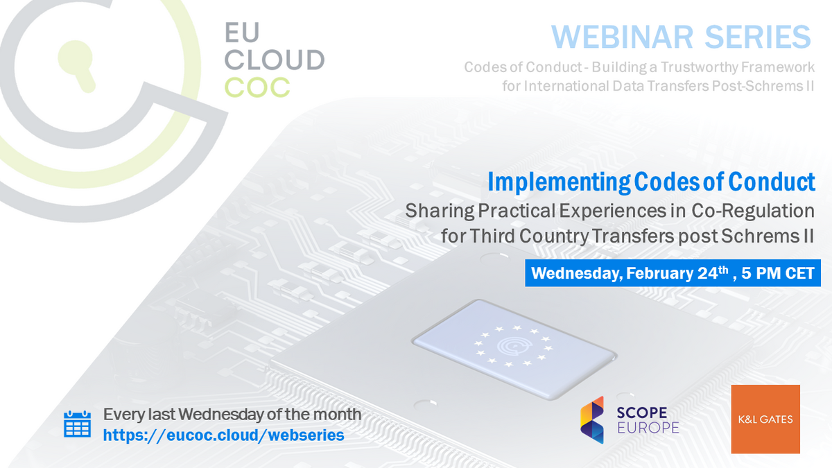 Webinar Series - Kick-Off “Implementing Codes of Conduct - Sharing ...