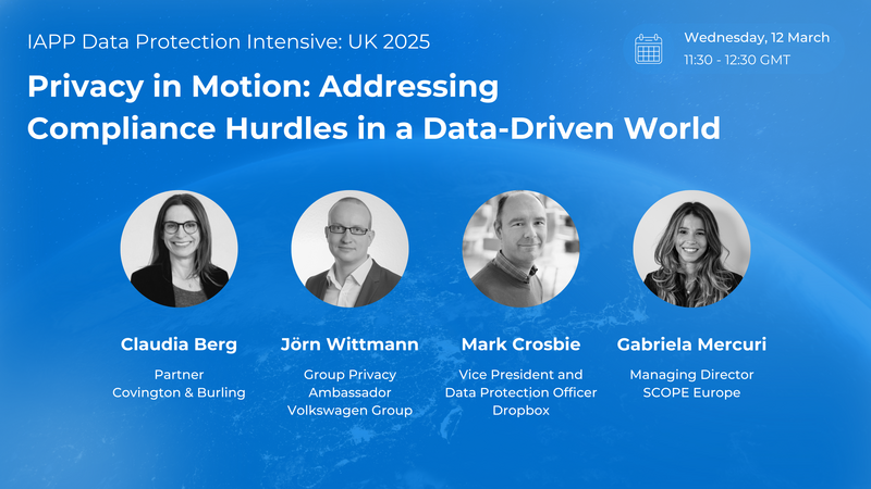 SCOPE Europe at IAPP DPI 2025: “Privacy in Motion: Addressing ...