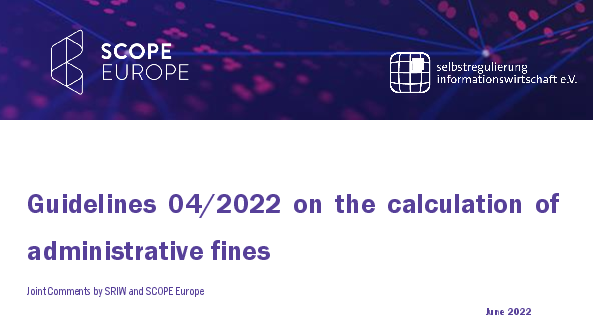 Responding to EDPB Consultation: SCOPE Europe bvba/sprl Responding to EDPB Consultation: SCOPE Europe bvba/sprl